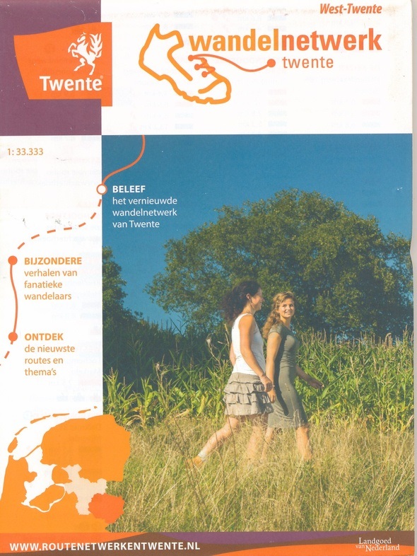 Wandelkaart West-Twente 1:33.333 - wandelen langs knooppunten in twente ...