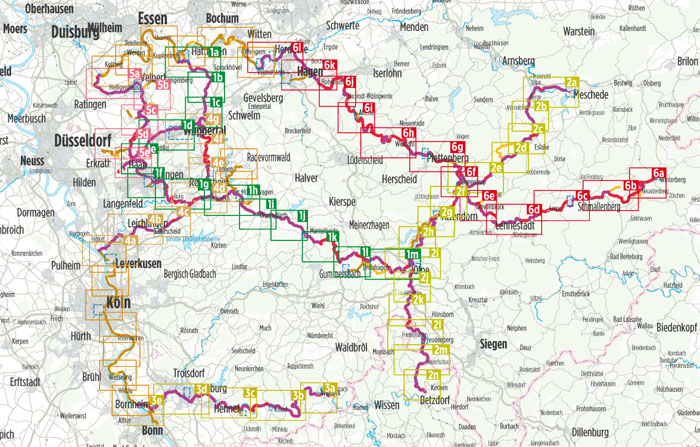 Bikeline Bergisches Land, Flüsse und Bahntrassen | fietsgids - Panorama ...