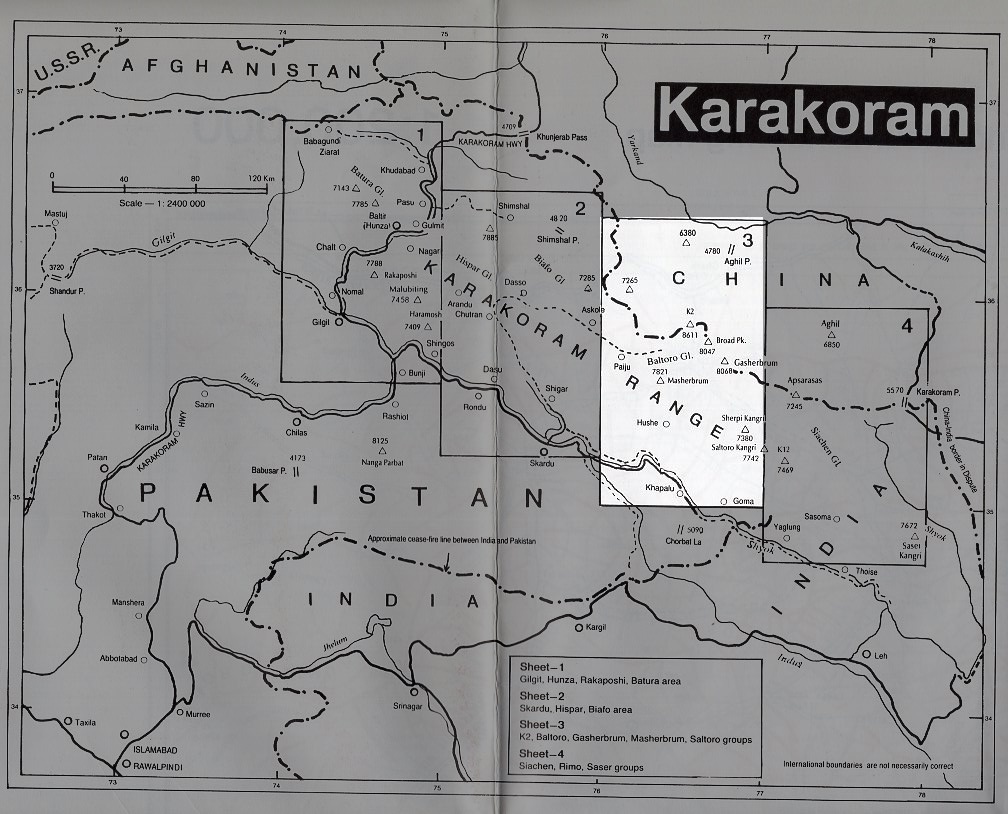 LMK 3 K2, Baltoro, Gasherbrum, Masherbrum | MW163 - Reisboekhandel De ...