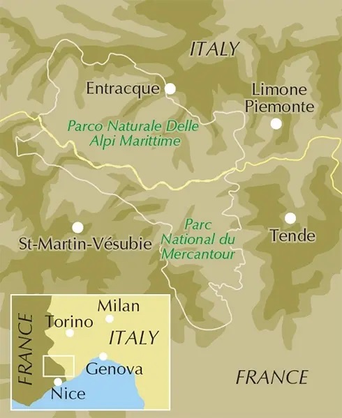 Maritime Alps, Walks and Treks in the - wandelgids Mercantour, Alpi ...
