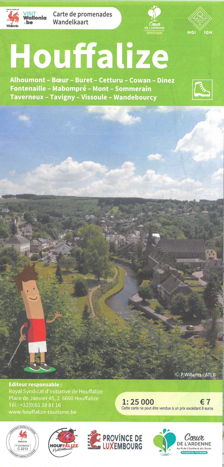 wandelkaart Houffalize 1:25.000 (091) - Met wandelroutes | 2022 ...